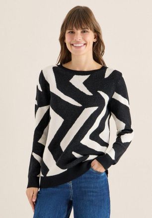 Cecil Strickpullover mit grafischem Muster