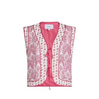 Vila Gilet Videlphine sans manches &agrave; nouer