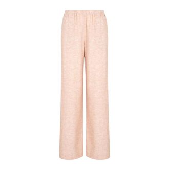 A|X Armani Exchange Leinen- und Baumwollweite Hosen - - Trousers - Damen - Rosa - XL