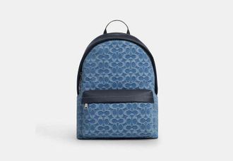 Coach Taylor Rucksack Aus Signature-Denim