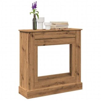 vidaXL Vidaxl - Cadre de chemin&eacute;e ch&ecirc;ne artisanal 90x30x90 cm bois ing&eacute;nierie