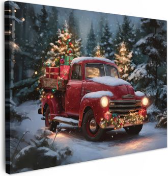 MuchoWow &copy; Weihnachtsdeko Wandbilder 70x50 cm Home Deko Wohnung Bild Wohnzimmer Weihnachtsgeschenke Fotoleinwand Wand Bilder Leinwand Wall Decor Geschenk Weihn