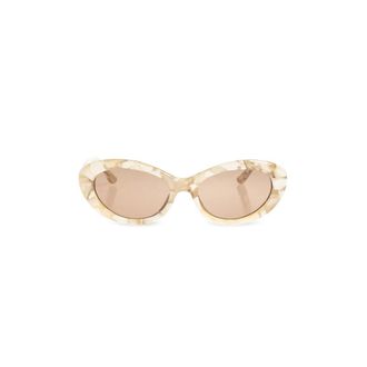 Dolce & Gabbana Oval Lunettes de soleil - Femme - Accessoires - Beige - Taille: 54 MM