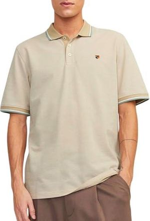 Jack & Jones Jprbluwin Polo Ss Noos Homme Polo, Beige, L