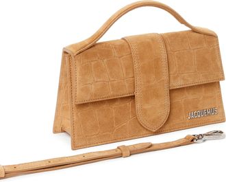 Jacquemus Le Grand Bambino en croûte de cuir embossée croco