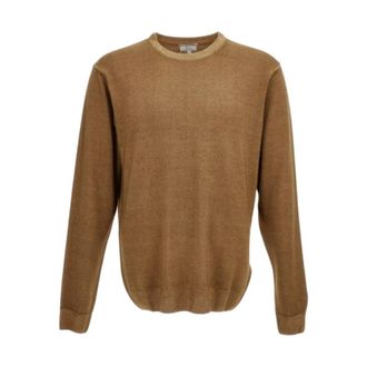 Woolrich GD Knitted Crewneck - - Knitwear - Herren - Braun - L