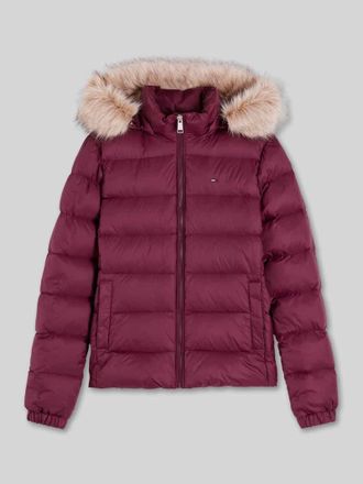 Tommy Jeans Regular Fit Daunenjacke mit Kunstfell