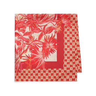 Maliparmi Collection Print Schal 90x90 - - Accessories - Damen - Rot - ONE SIZE