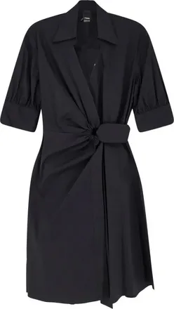Pinko Pinko, Femme, Robes, Noir, Taille: 36 FR Robe Midi Portefeuille Nou&eacute;e