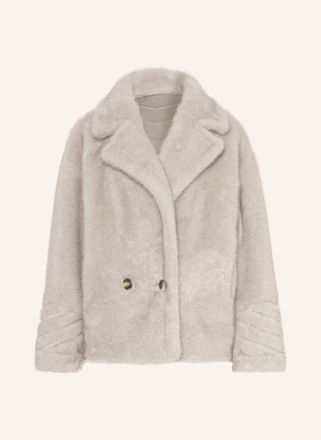 Lilienfels Lilienfels Kunstpelz-Jacke grau