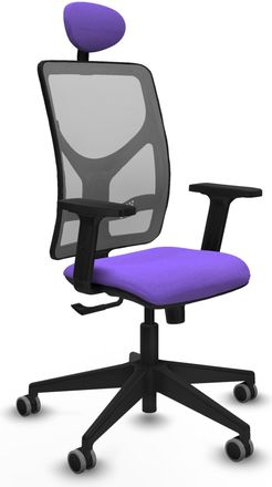 Piqueras y Crespo Economalla Stuhl mit 2D-Armlehnen, h&ouml;henverstellbarer Lendenwirbelst&uuml;tze und festem Kopfteil, ausgestattet mit Sincro 3 Positionen und Schneideschaum,