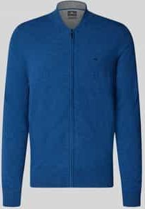 Fynch-Hatton Cardigan aus Wolle-Kaschmir-Mix mit Rei&szlig;verschluss
