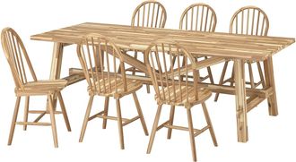 IKEA SKOGSTA / SKOGSTA Tisch und 6 St&uuml;hle