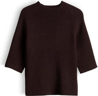 someday Kurzarmpullover Rippstrickpullover aus Baumwollmix Slim Fit Elastische Qualit&auml;t f&uuml;r hohen Tragekomfort