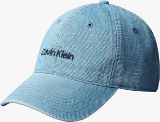 Calvin Klein Casquette en jean &agrave; logo brod&eacute;
