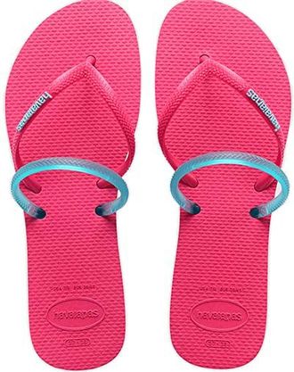 Havaianas Hav. Flat Duo Tongs pour femme, Rose, 41/42 EU