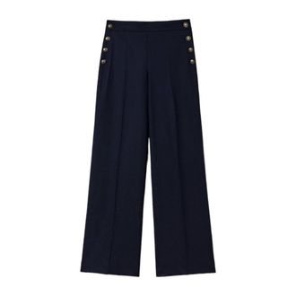 Twinset Damen, Hosen, Blau, MGr&ouml;&szlig;e