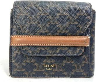 Celine unisex, Pre-owned, Brun, Taille: ONE Size Portefeuille en cuir Pre-owned