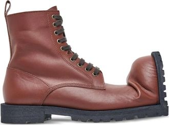 Comme Des Garçons Stiefel mit Oversized-Kappe - Braun
