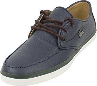 Lacoste Hommes Sevrin 8 Baskets Basses, Bleu-Blau (NVY 003), 45