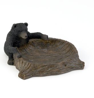 Avanti Linens Seifenschale, Accessoire für die Arbeitsplatte, von der Lodge inspirierte Badezimmerdekoration (Black Bear Lodge-Kollektion)