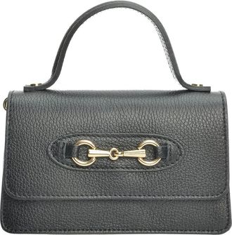 Isabella Rhea Schwarz Rindsledertasche