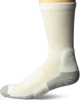 Thorlos Herren Lwxm Thin Cushion Walking Crew Socken, Weiss/opulenter Garten, Medium