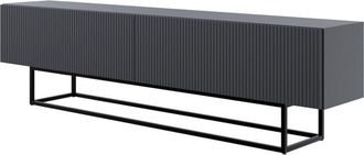 Selsey Selsey - veldio - Meuble tv sur pieds noir - 175 cm - noir