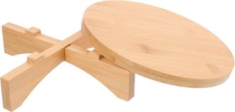 Supvox Holz Pflanzenst&auml;nder mit Integriertem Tropftablett Stabiler Pflanzhocker f&uuml;r Innen und Au&szlig;en Eleganter Blumentopfst&auml;nder f&uuml;r Wohnzimmer Balkon Schreib