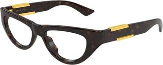 Bottega Veneta Femme, Accessoires, Brun, Taille: 51 MM Monture optique oeil-de-chat