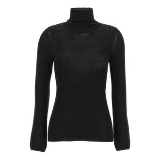Tom Ford Seiden-Kaschmir Rollkragenpullover - - Knitwear - Damen - Schwarzk - L