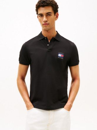 Tommy Hilfiger Poloshirt FLAG GRAPHIC PIQUE regular fit, Polokragen, Print