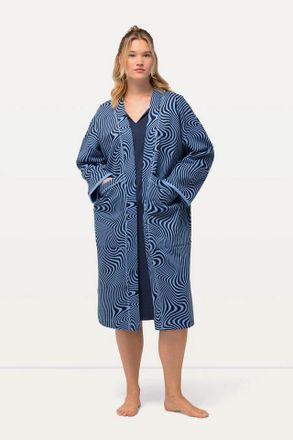Ulla Popken Sweatjacke Loungewear-Langjacke Oversized offene Form