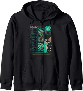 Trendy Apparel Digital Love Neon Justice Woman Moon Phases Kapuzenjacke