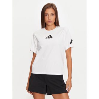 adidas T-Shirt Z.N.E. JE7857 Wei&szlig; Regular Fit
