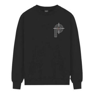 PROPAGANDA Homme, Sweatshirts et sweats &agrave; capuche, Noir, Taille: L Crewneck SweaT-shirt