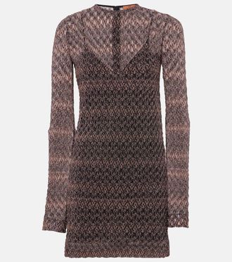 Missoni Minikleid aus Häkelstrick