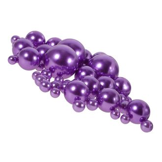 Valiclud 110 St&uuml;ck ABS Kunstperlen Vasenf&uuml;ller 3cm bis 08cm Violett Schwimmend f&uuml;r Vasen Dekoration Hochzeit Party Tischdeko