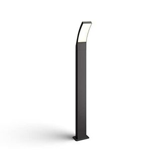 Philips borne extérieure LLED Splay, 12 W, anthracite, lumière blanc chaud 2 700 K, indice de protection IP44, source lumineuse intégrée