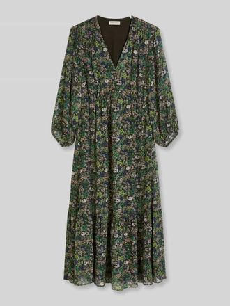 Marc O'Polo Flie&szlig;endes Freizeitkleid aus reiner Viskose mit tiefen V-Ausschnitt