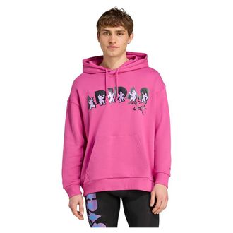 adidas Mens x Jeremy Scott Hoodie Semi Lucid Fuchsia XL