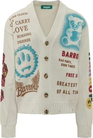 Barrow Barrow - Gilet en V - Homme - Pulls - Beige - Taille: S