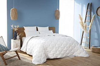 Abeil Couette Légère Anti-Transpiration - Enveloppe Microfibre Douce, Garnissage 100% Polyester 200g/m² - Lavable en Machine- Certifiée Oeko-Tex - 240 x 260