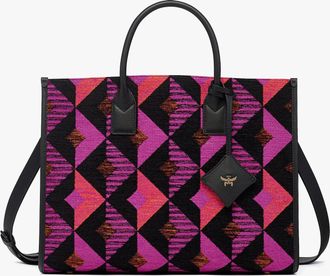 MCM M&uuml;nchen Tragetasche in Diamond Jacquard