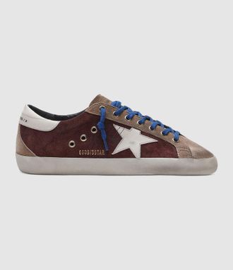 Golden Goose Baskets Homme Super-Star Dark Red Warm Grey Buttercream White