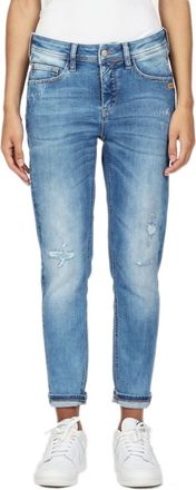 Gang Amelie Cropped Denim Pant (DE/NL/SE/PL, Bundweite, 32, Regular, Regular, Azure Blue Destroy)