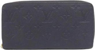 Louis Vuitton Portefeuille Long Monogram Empreinte Pre-owned - Femme - Pre-owned - Bleu - Taille: ONE Size
