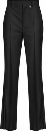 Giuseppe Di Morabito Femme, Pantalons, Noir, Taille: 40 FR Pleated Flared Pantalons