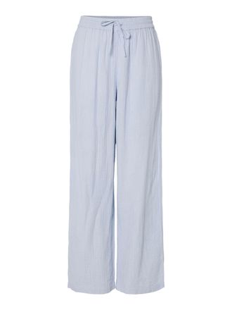 Pieces Female Hose mit weitem Bein PCSASTINA HW Musselin