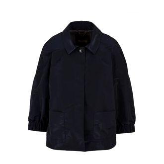 Moorer Nereida-TTL U0498 Blauer Mantel - - Jackets - Damen - Blau - 2XS